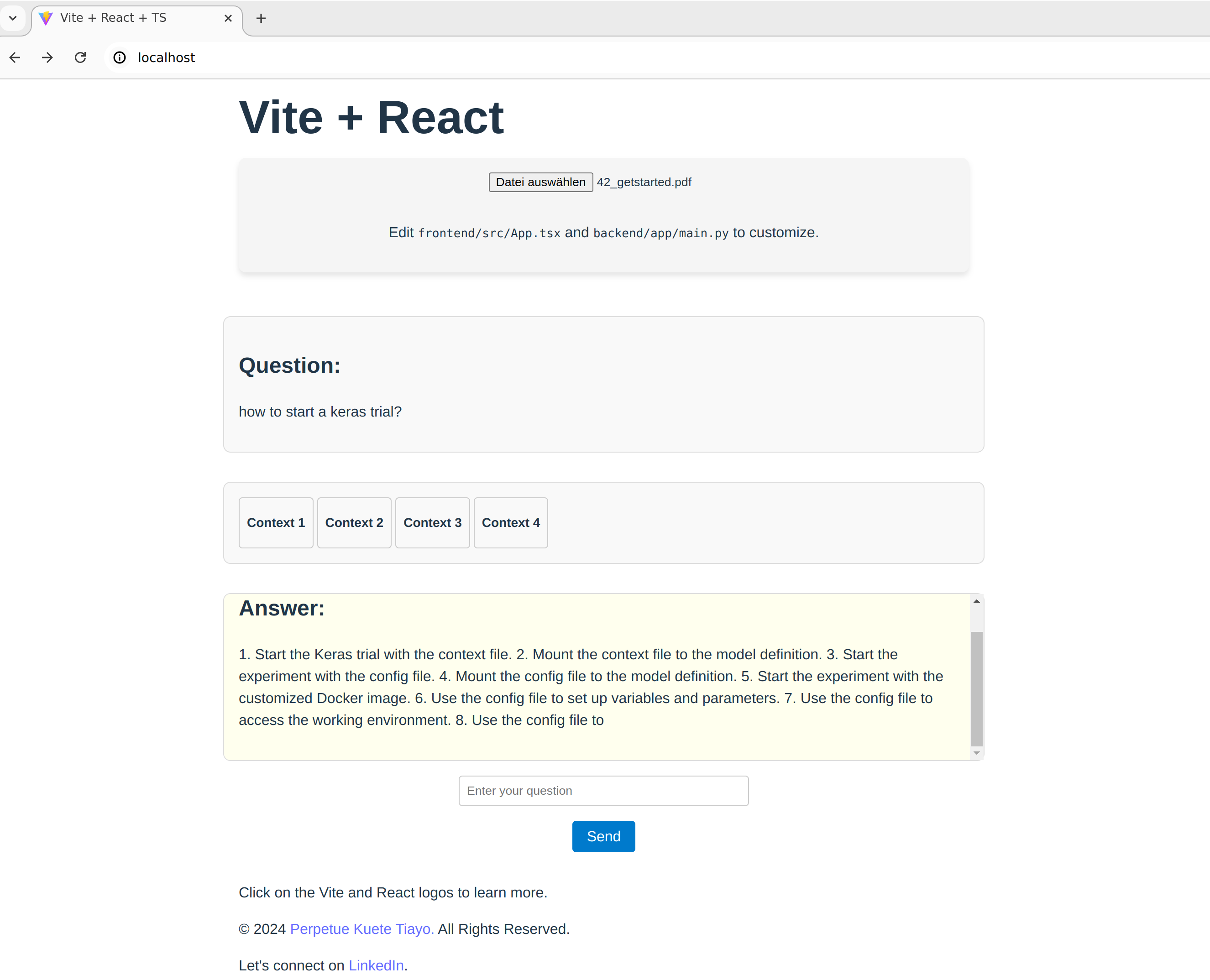 Retrieval-Augmented Generation (RAG) API Template with Frontend and Backend | Slate theme